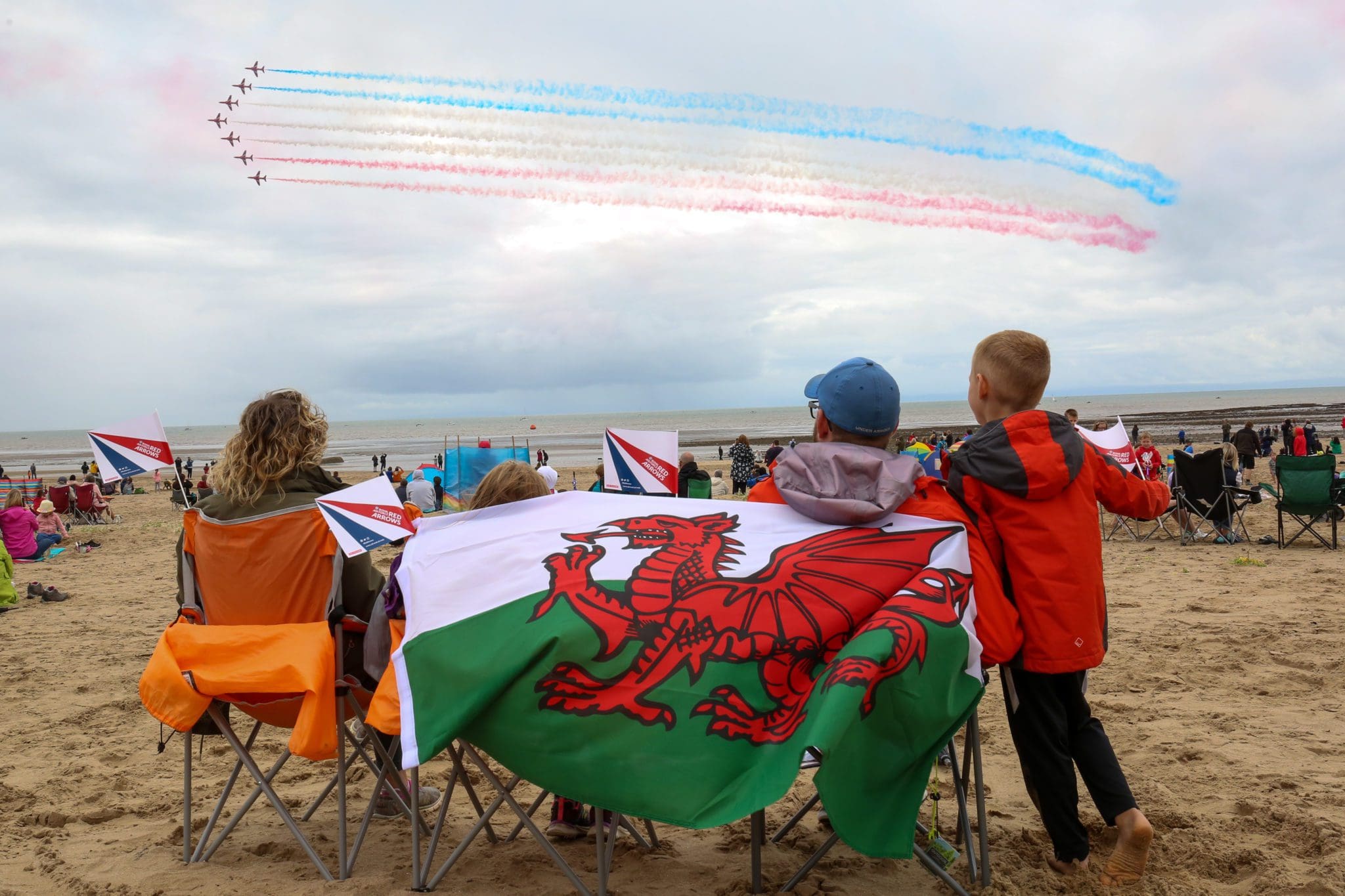 No Red Arrows, but Wales Airshow unveils spectacular new night show
