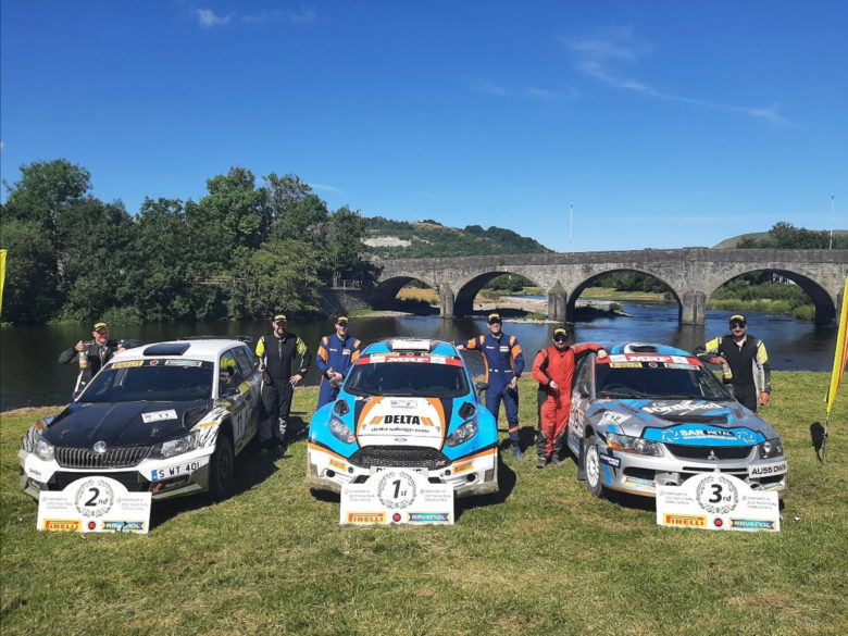 Welsh drivers share lead as British Rally Championship heads to Ulster