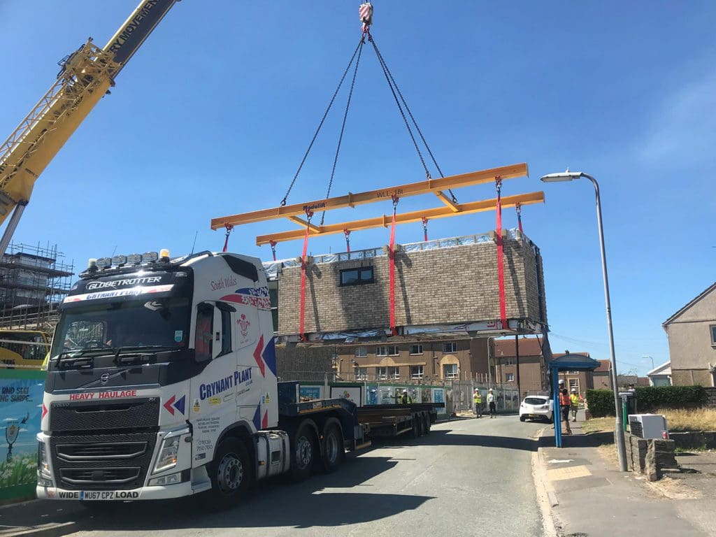 Aberavon modular apartment block installed in one day