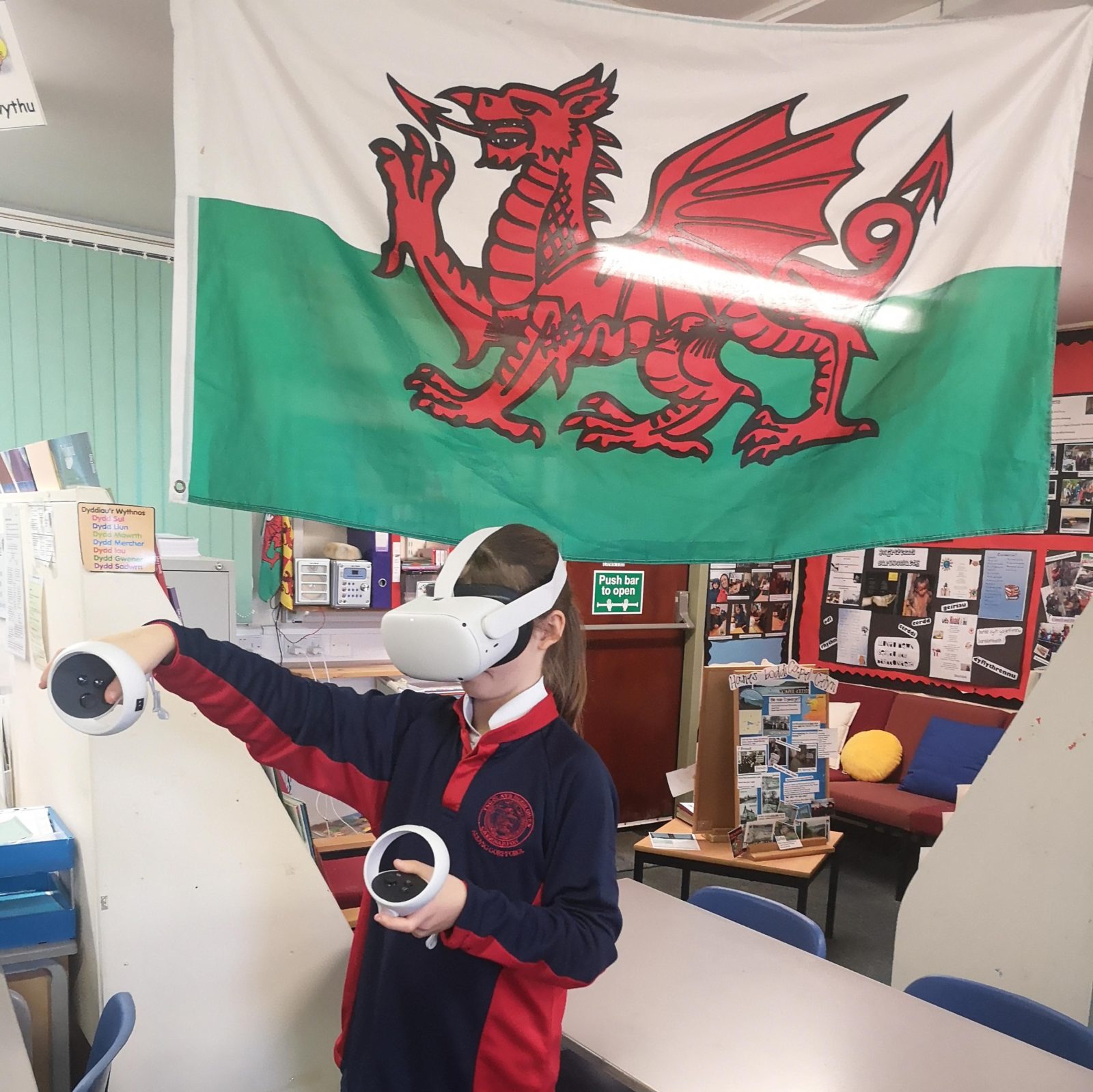 Virtual reality (VR) game to help pupils learn Welsh