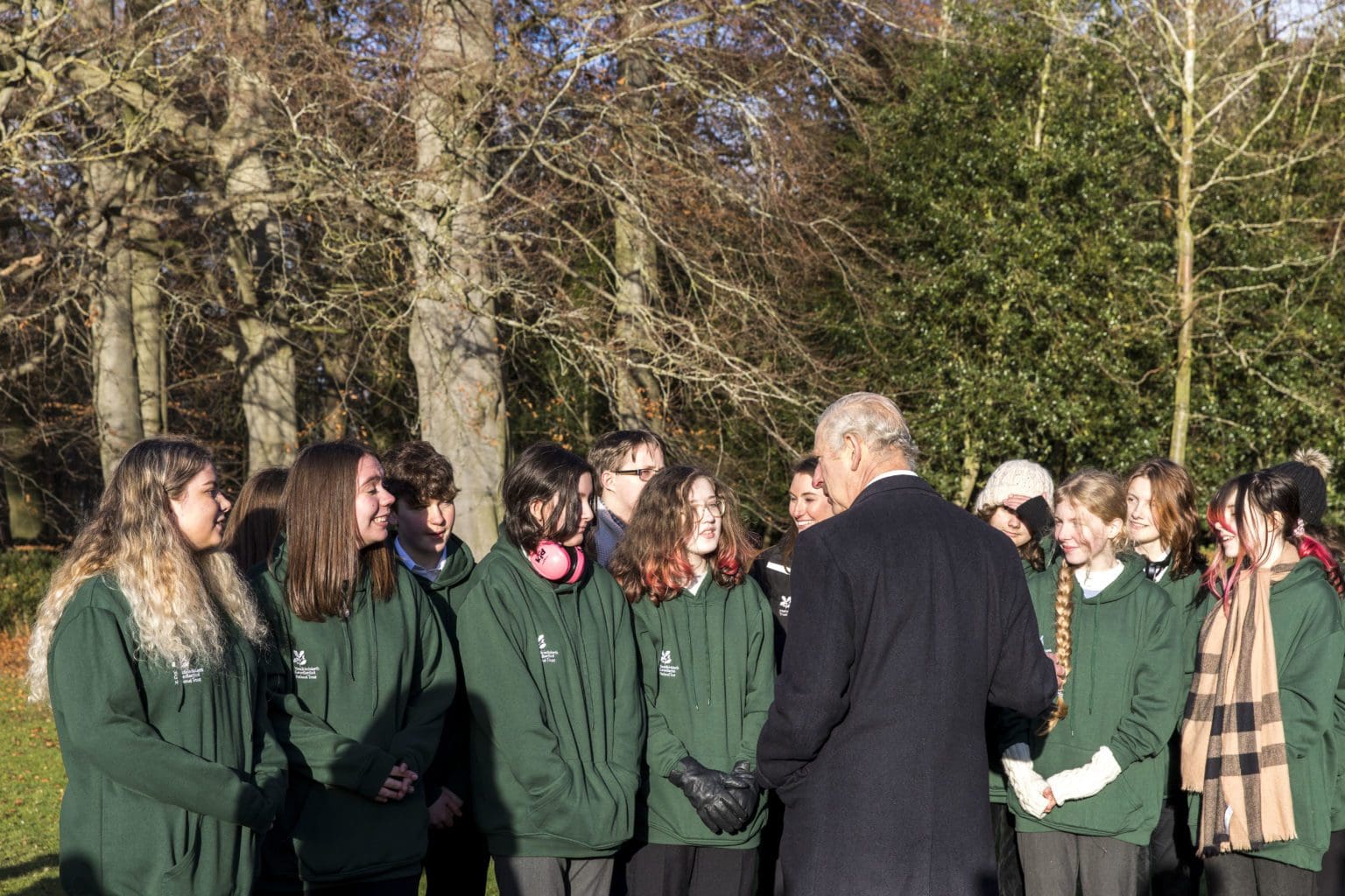 His Majesty The King and the First Minister of Wales plant Pontfadog ...