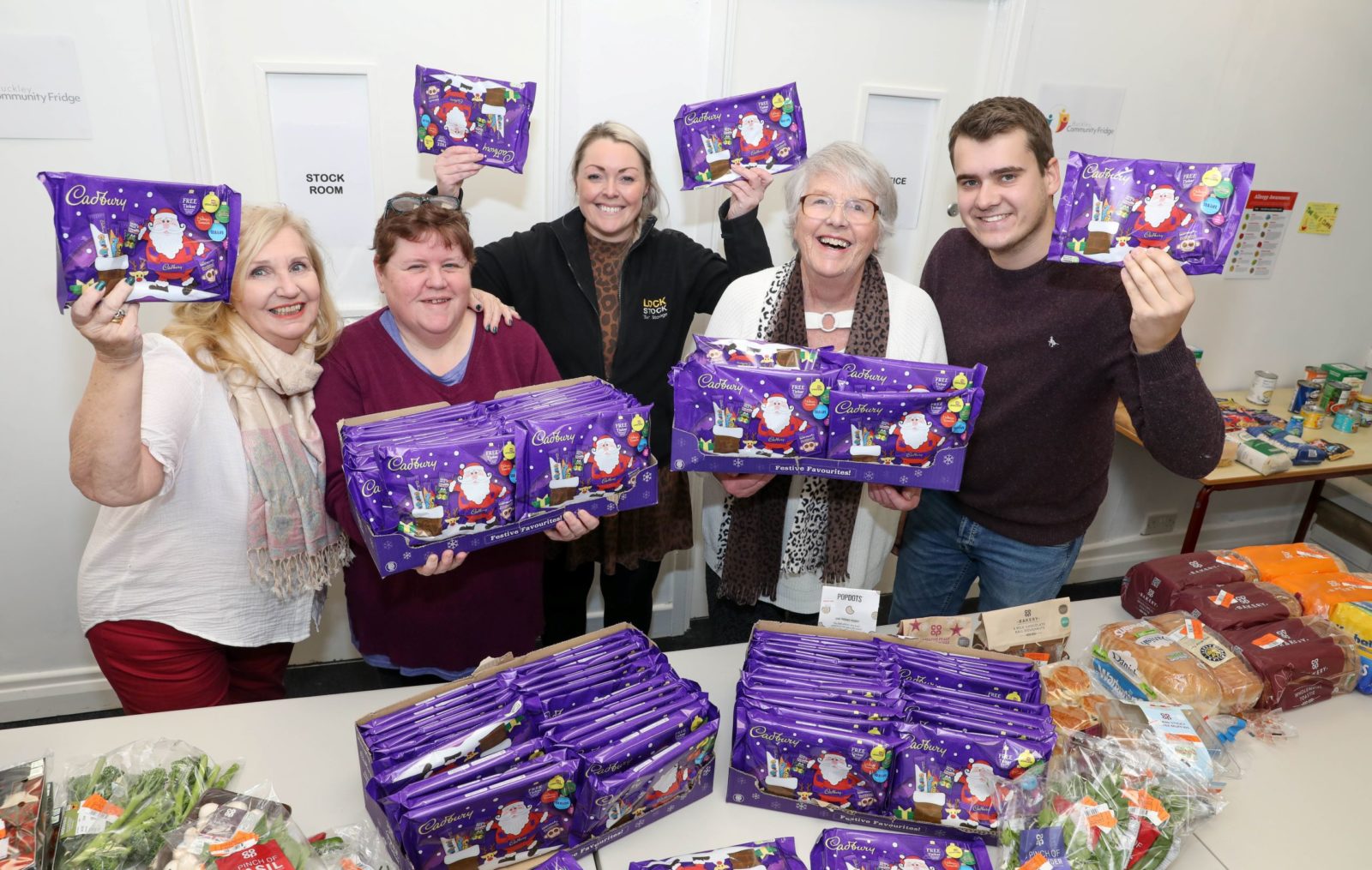 Community food group spread Christmas cheer with Lock Stock choc donation