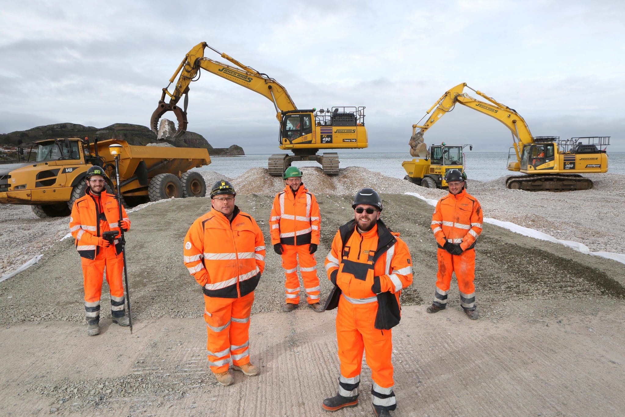 Work begins on multi-million-pound coastal defence project in North Wales