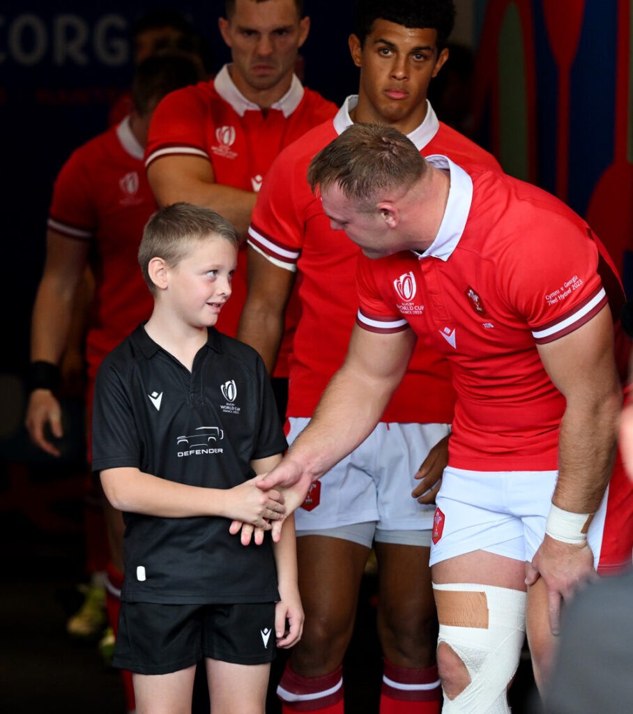 The young rugby fan from Cardiff who walked out with Wales at the World Cup