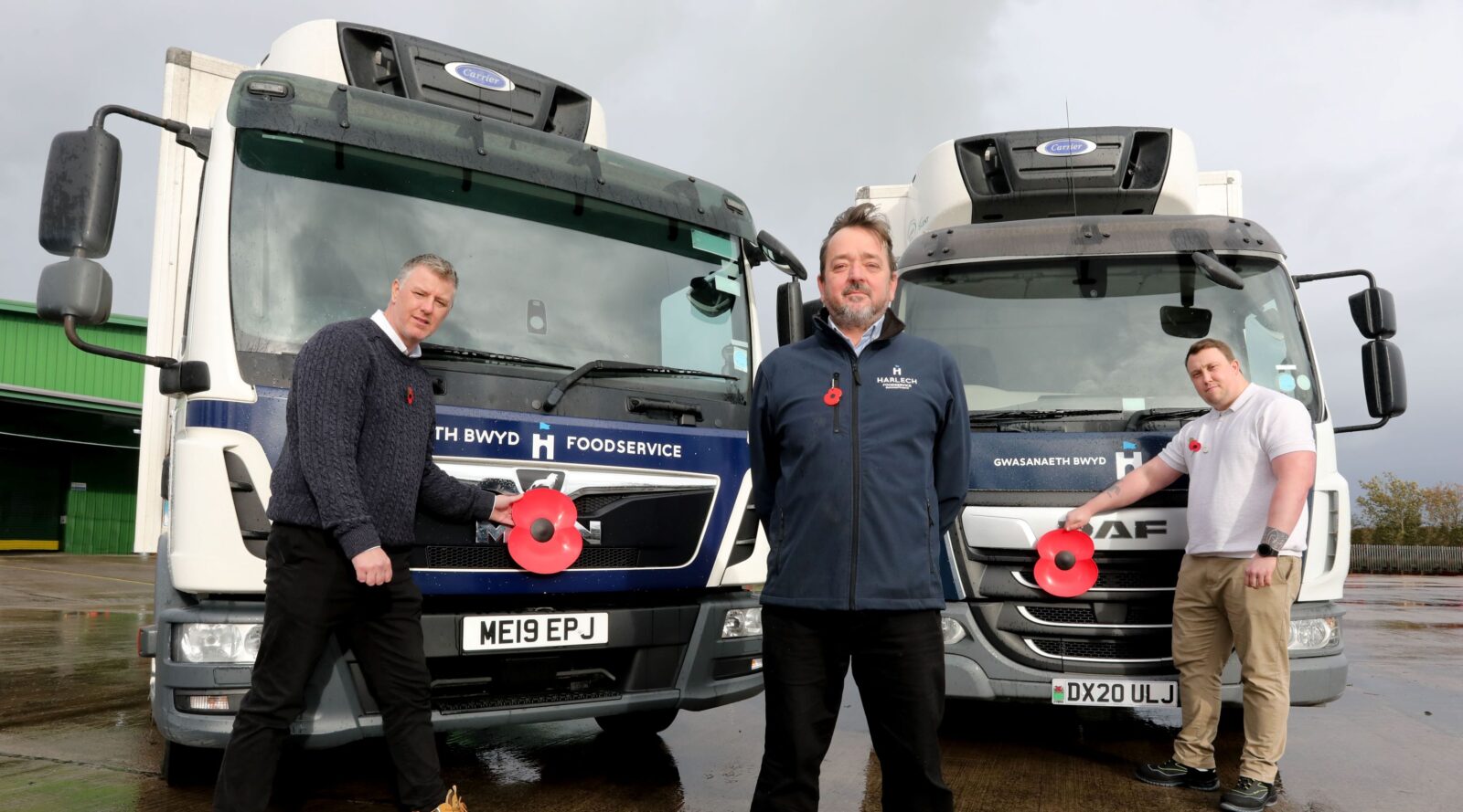 Top food company proudly displays Remembrance Day Poppy on its lorries
