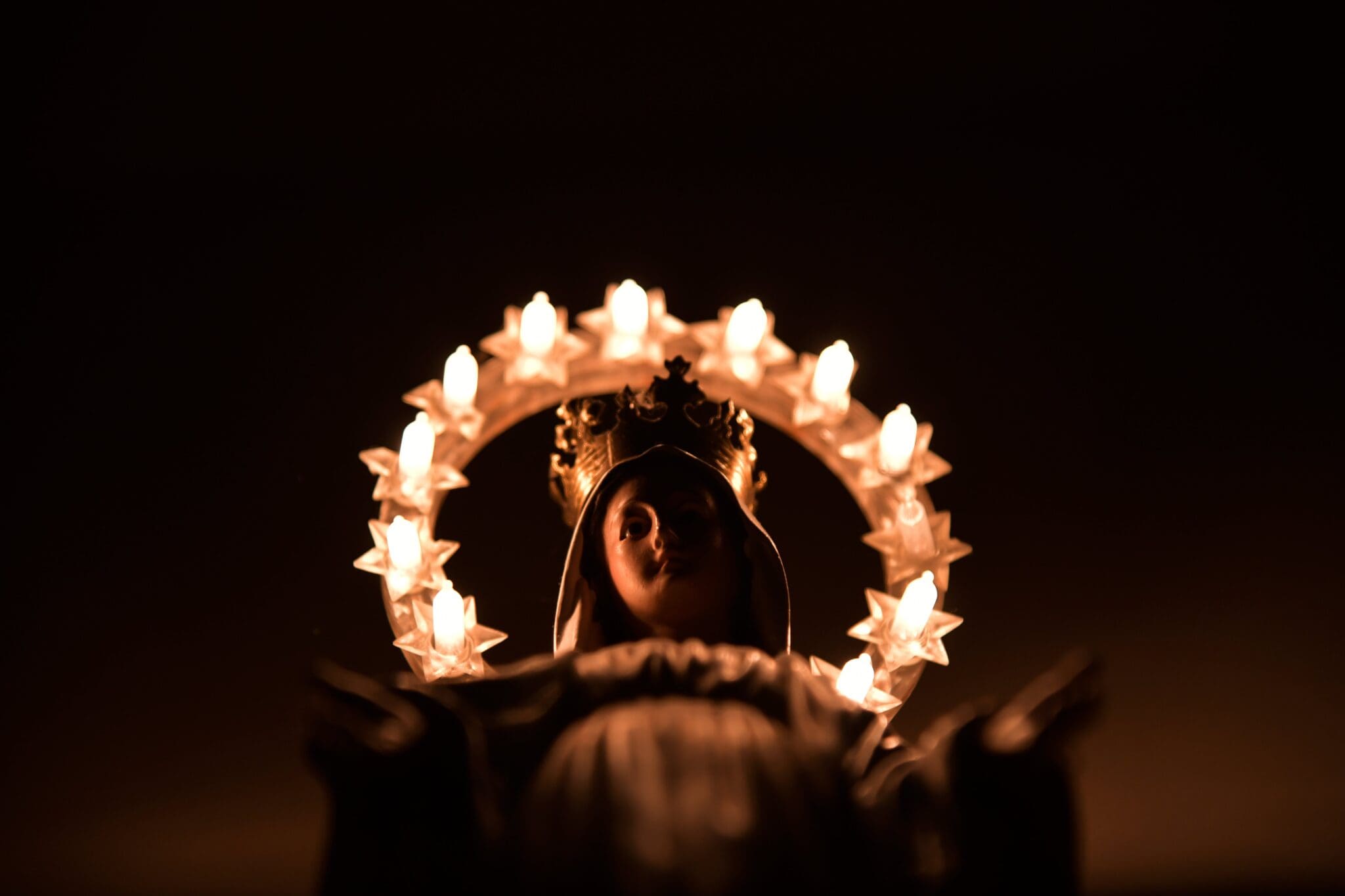 The Divine Meaning Behind Crowns and Halos For Religious Statues