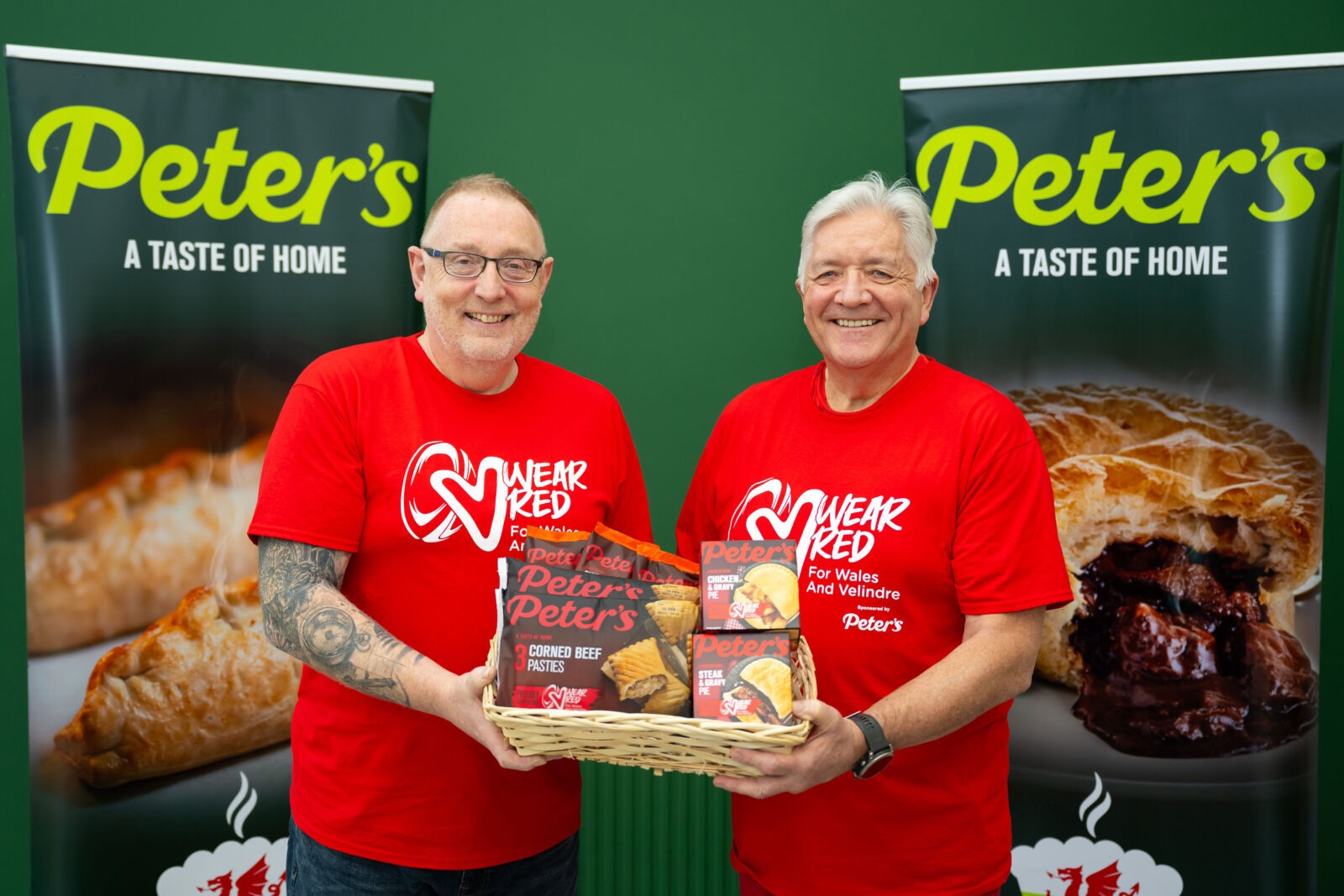 Welsh pie marker turns packaging red for Velindre campaign