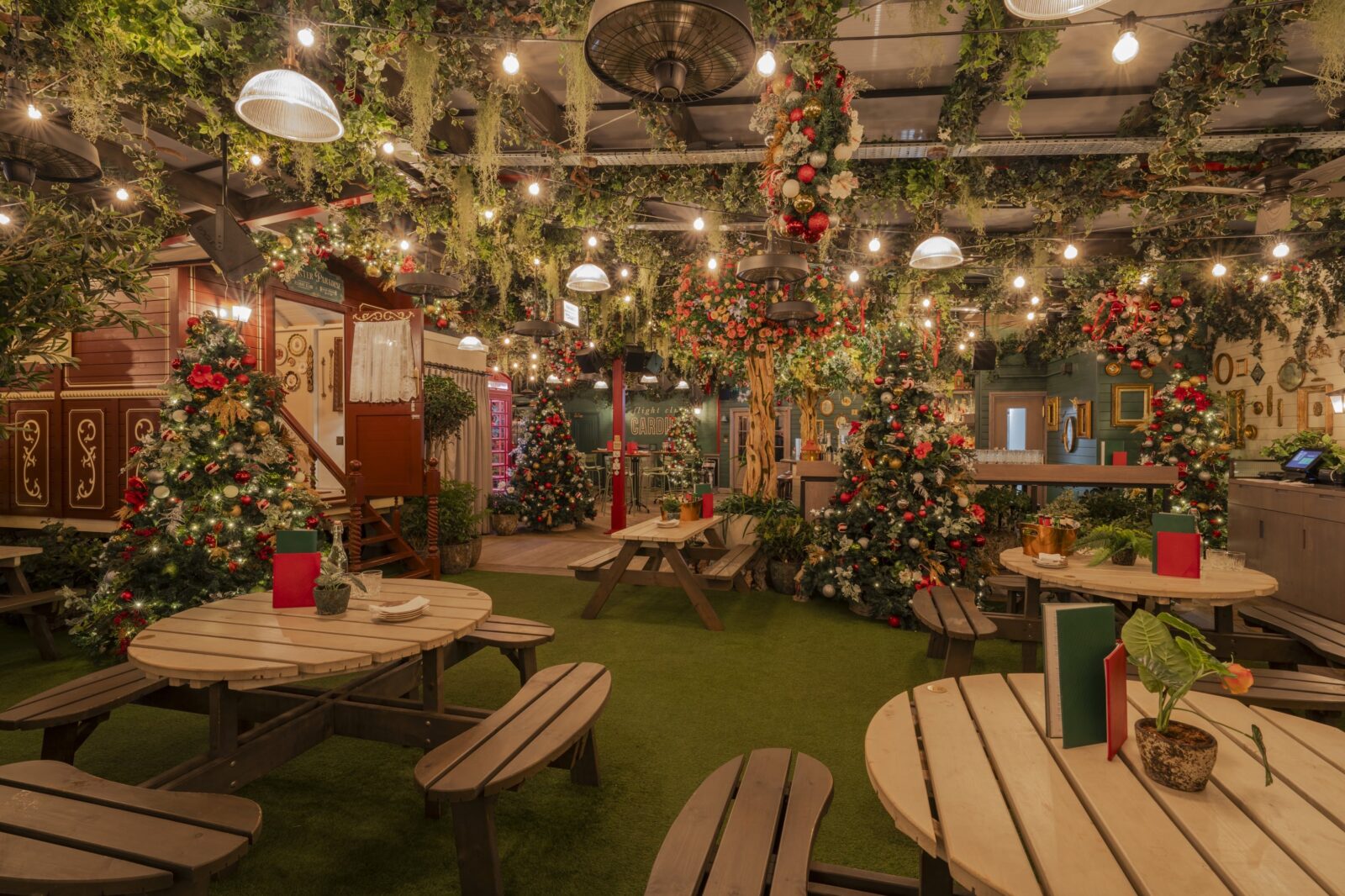 Flight Club Cardiff Transforms Its Roof Terrace Into a Winter Paradise