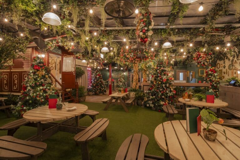Flight Club Cardiff Transforms Its Roof Terrace Into a Winter Paradise