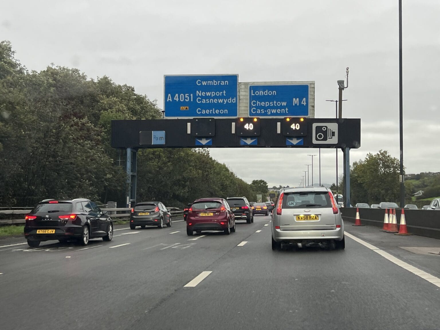 Rush hour disruption after collision on M4 at Coldra